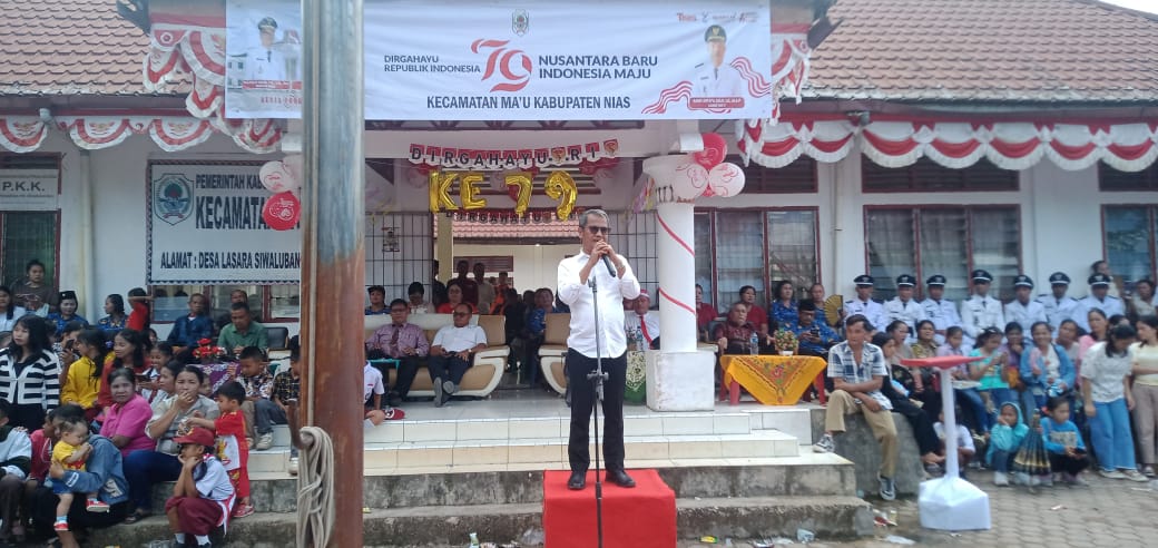 Bupati Nias Sempatkan Hadir Usai Upacara HUT Kemerdekaan RI Ke-79 Tahun ...